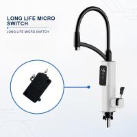 China 3400W 3s Fast Heating Electric Heating Faucet with LED Temperature Display and 360° Rotatable Outlet for sale