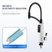 China 3400W 3s Fast Heating Electric Heating Faucet with LED Temperature Display and 360° Rotatable Outlet for sale