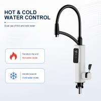 China 3400W 3s Fast Heating Electric Heating Faucet with LED Temperature Display and 360° Rotatable Outlet for sale