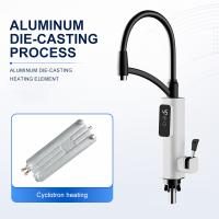 China 3400W 3s Fast Heating Electric Heating Faucet with LED Temperature Display and 360° Rotatable Outlet for sale