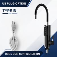China 3400W LED Temperature Display Electric Heating Faucet with 3s Fast Heating for Kitchen for sale