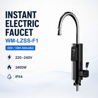 China 3400W LED Temperature Display Electric Water Heater Tap with 3s Fast Heating for Kitchen for sale