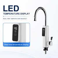 China 3s Fast Heating Electric Heating Tap with LED Digital Display and 360° Rotatable Outlet for Hot and Cold Water for sale