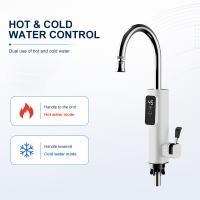 China 3s Fast Heating Electric Heating Tap with LED Digital Display and 360° Rotatable Outlet for Hot and Cold Water for sale