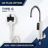 China 3s Fast Heating Electric Heating Tap with LED Digital Display and 360° Rotatable Outlet for Hot and Cold Water for sale