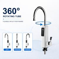 China 3s Fast Heating Electric Heating Tap with LED Digital Display and 360° Rotatable Outlet for Hot and Cold Water for sale