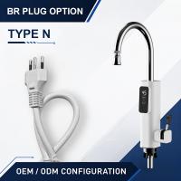 China 3s Fast Heating Electric Heating Tap with LED Digital Display and 360° Rotatable Outlet for Hot and Cold Water for sale