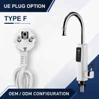 China 3s Fast Heating Electric Heating Tap with LED Digital Display and 360° Rotatable Outlet for Hot and Cold Water for sale