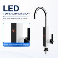 China 3300W Electric Heating Faucet with 3s Fast Heating and LED Digital Temperature Display for Instant Hot and Cold Water for sale