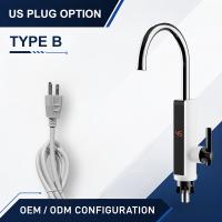 China 3300W Electric Heating Faucet with 3s Fast Heating and LED Digital Temperature Display for Instant Hot and Cold Water for sale