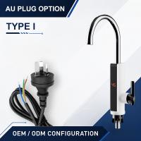 China 3300W Electric Heating Faucet with 3s Fast Heating and LED Digital Temperature Display for Instant Hot and Cold Water for sale