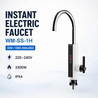 China 304 Stainless Steel Heater with LED Temperature Display, 3300W Electric Hot Water Tap – Kitchen Instant Hot Water Tap for sale