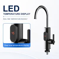 China 3300W  304 Stainless Steel Heater LED Digital Display Instant-Heat Faucet Electric Faucet for sale