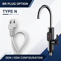 China 3300W  304 Stainless Steel Heater LED Digital Display Instant-Heat Faucet Electric Faucet for sale