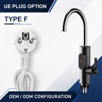 China 3300W  304 Stainless Steel Heater LED Digital Display Instant-Heat Faucet Electric Faucet for sale