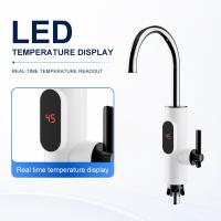 China 3300W 3s Fast Heating Electric Heating Faucet with LED Temperature Display for Kitchen for sale