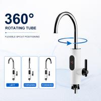 China 3300W 3s Fast Heating Electric Heating Faucet with LED Temperature Display for Kitchen for sale