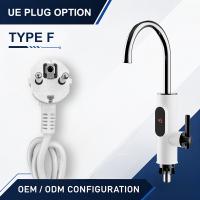 China 3300W 3s Fast Heating Electric Heating Faucet with LED Temperature Display for Kitchen for sale