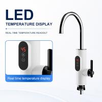 China 3300W Electric Hot Water Faucet, featuring a 304 stainless steel heating element and an LED temperature display for sale