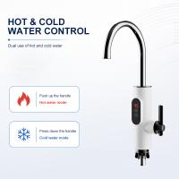 China 3300W Electric Hot Water Faucet, featuring a 304 stainless steel heating element and an LED temperature display for sale