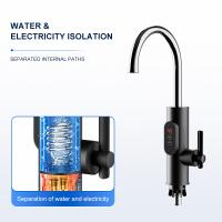 China ABS instant water heater, heats water in 3 seconds, features a digital temperature display, and is a kitchen electric faucet for sale