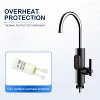 China ABS instant water heater, heats water in 3 seconds, features a digital temperature display, and is a kitchen electric faucet for sale