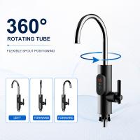 China ABS instant water heater, heats water in 3 seconds, features a digital temperature display, and is a kitchen electric faucet for sale