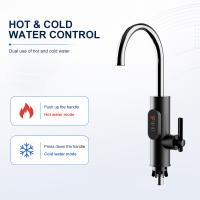 China ABS instant water heater, heats water in 3 seconds, features a digital temperature display, and is a kitchen electric faucet for sale