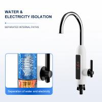 China Instant Hot and Cold Water Tap with 3s Fast Heating LED Temperature Display and 360° Rotatable Outlet Electric Heating Faucet for sale