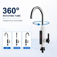China Instant Hot and Cold Water Tap with 3s Fast Heating LED Temperature Display and 360° Rotatable Outlet Electric Heating Faucet for sale