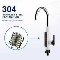 China Instant Hot and Cold Water Tap with 3s Fast Heating LED Temperature Display and 360° Rotatable Outlet Electric Heating Faucet for sale