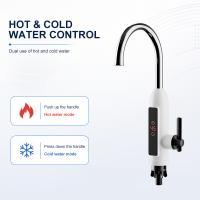 China Instant Hot and Cold Water Tap with 3s Fast Heating LED Temperature Display and 360° Rotatable Outlet Electric Heating Faucet for sale