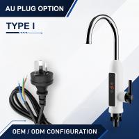 China Instant Hot and Cold Water Tap with 3s Fast Heating LED Temperature Display and 360° Rotatable Outlet Electric Heating Faucet for sale
