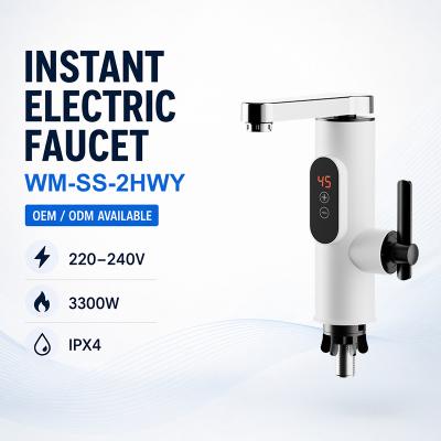 China Instant Electric Heating Tap with 3-5 Seconds Heating 3300W Power and ABS Material for sale