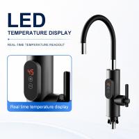China 3s Fast Heating 3300W Electric Heating Tap with LED Digital Temperature Display for Kitchen for sale