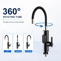 China 3s Fast Heating 3300W Electric Heating Tap with LED Digital Temperature Display for Kitchen for sale