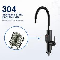 China 3s Fast Heating 3300W Electric Heating Tap with LED Digital Temperature Display for Kitchen for sale