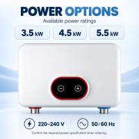China Instant Electric Water Heater with 3-Second Rapid Heating, Cast Aluminum Heating Element, and LED Digital Temperature Display for sale
