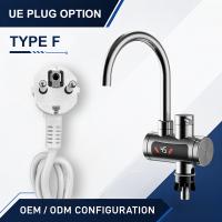 China 3300W 304 Stainless Steel Instant Electric Water Heater Faucet with 3-5 Seconds Heating for sale