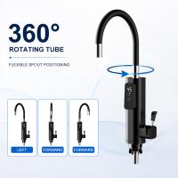 China Cast Aluminum Electric Heating Faucet with 3400W Power and LED Touch Screen Display, 3-5 Seconds Fast Heating, 360° Free Rotation for Kitchen Bathroom for sale