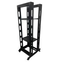 China 6U Heavy Duty 4 Post Open Frame Server Rack for CCTV and Outdoor Network Organization for sale
