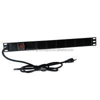 China Server Room 6 8 10 12 way American Standard PDU with 19 inch network cabinet circuit breaker With Top Selling for sale