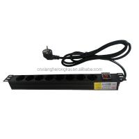 China 6 way 8 way French Type PDU16A 250vac European Socket Rack Mount Smart PDU Server for sale