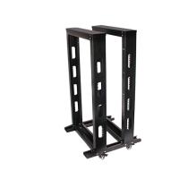 China 42U IT Open Frame Server Network Relay Rack 600mm Deep with Casters SPCC Cold Rolled Steel for sale