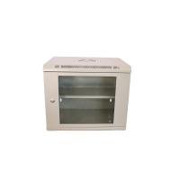 China SPCC Cold Rolled Steel Wall Mount Network Server Rack 450*530*400 Toughened Glass Door for sale