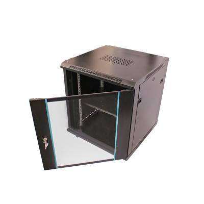 China OEM Service 15u Network Wall Cabinet Server Rack Shelf with Toughened Glass Door for sale