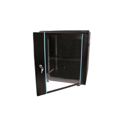 China Cold Rolled Steel 15u Wall Mounted Double Section Network Cabinets with Glass Door 19inch for sale