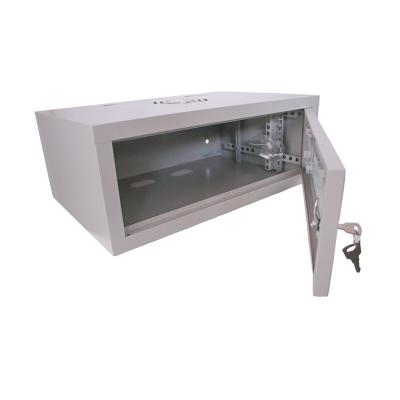 China Office Wall Cabinet Smokey Glass Door 9U Network Rack for Telecommunication Equipment for sale