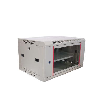 China Server Room Network Wall Cabinet Enclosure with Fans and OEM Server 6U Rack Mount for sale