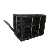 China Server Room 9u Wall Mount Server Rack with Design Glass Door 19 Inch Network Cabinets for sale